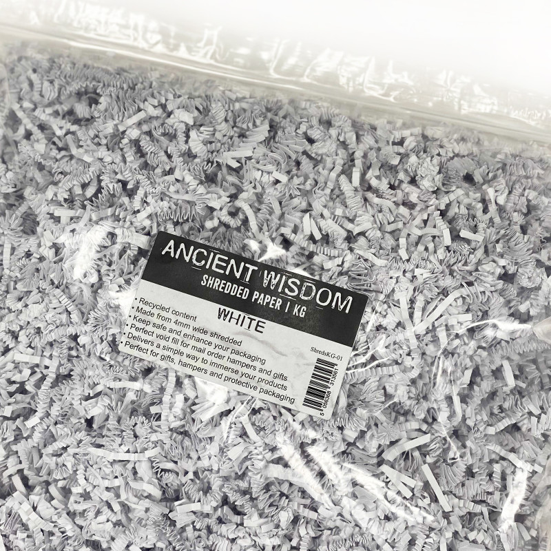 Uilas SizzlePak Shredded paper - White (1KG) ShredsKG-01 Arts & Gifts ...