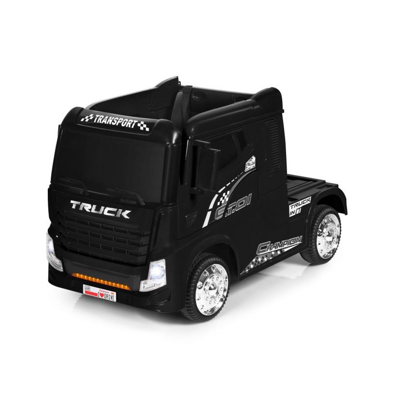 Uilas 12V Ride-On Semi-Truck with Container for Kids of 3-8 Year Old ...